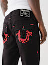 RICKY EMBROIDERED HORSESHOE JEAN - 2SB Body Rinse Black | True Religion