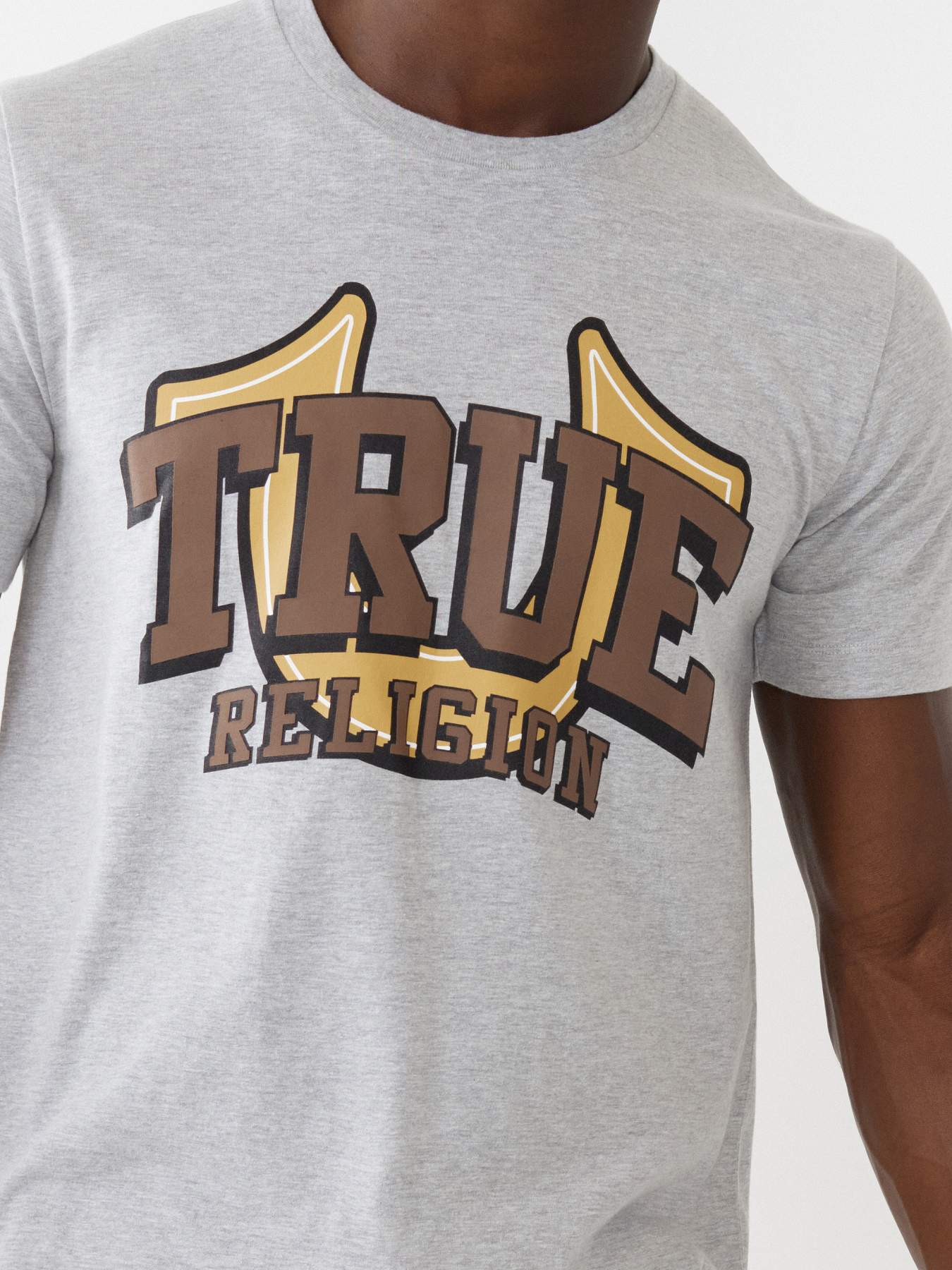 TRUE LOGO TEE - Heather Grey | True Religion
