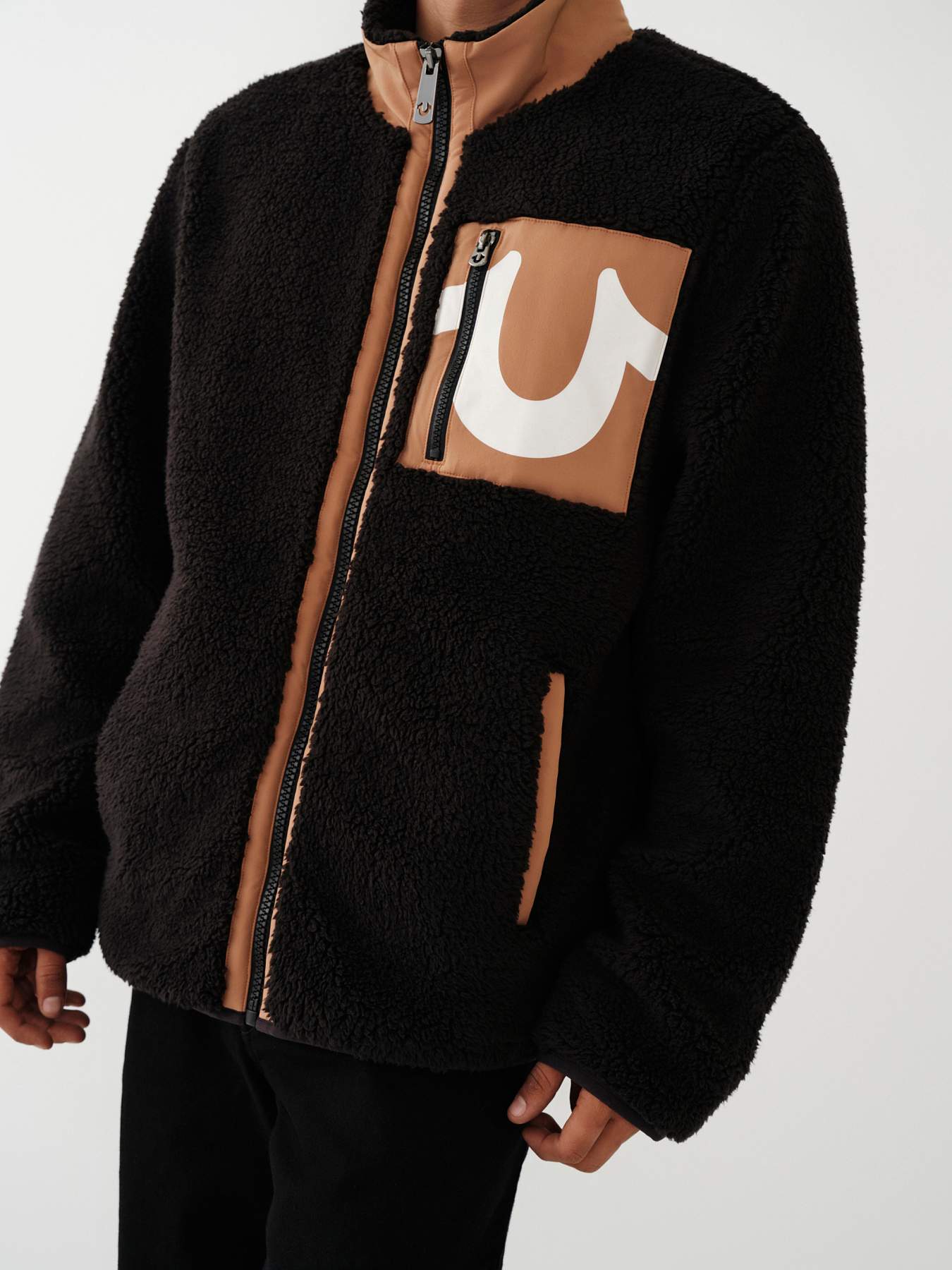 FAUX SHEARLING JACKET