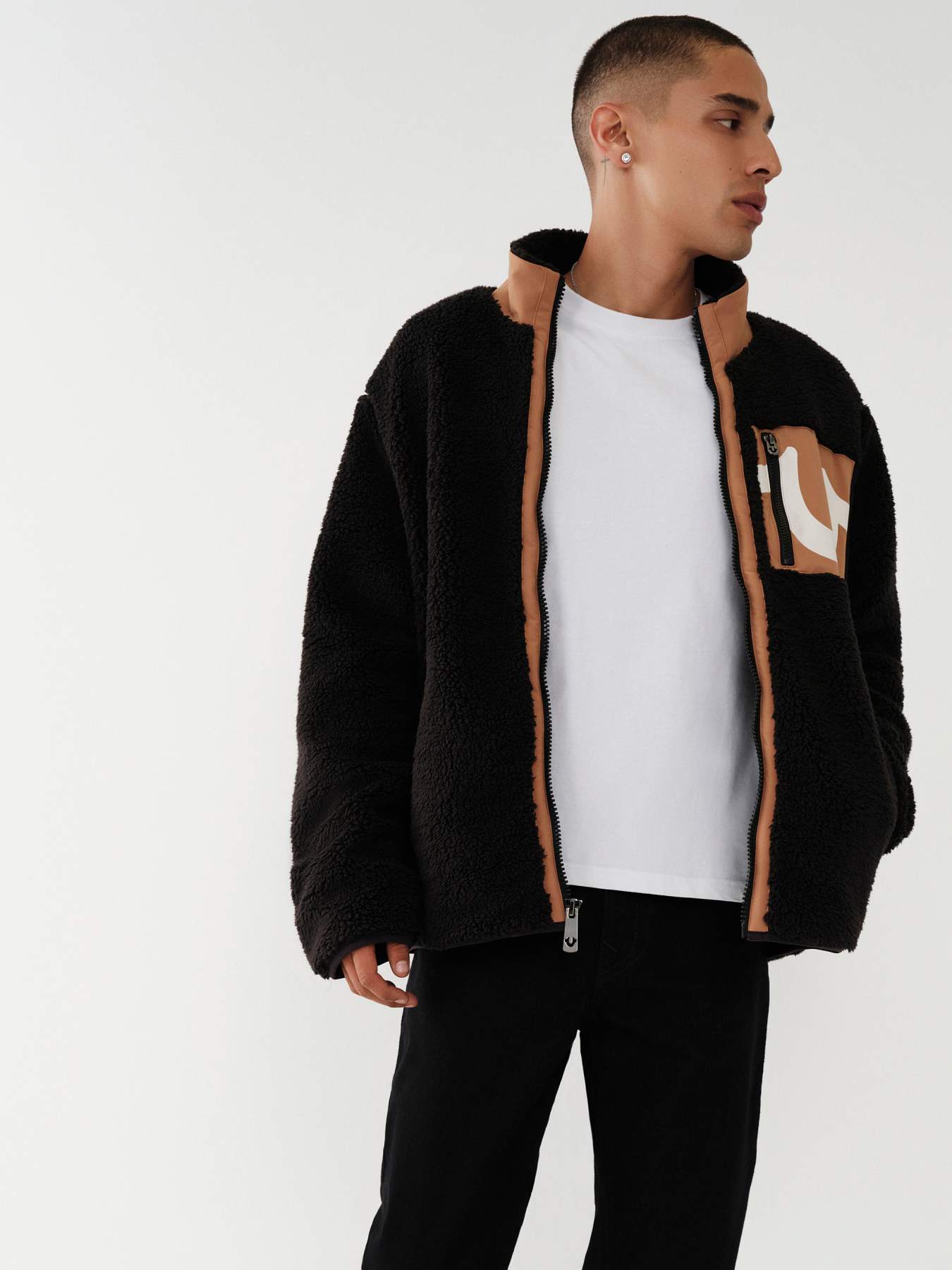 FAUX SHEARLING JACKET