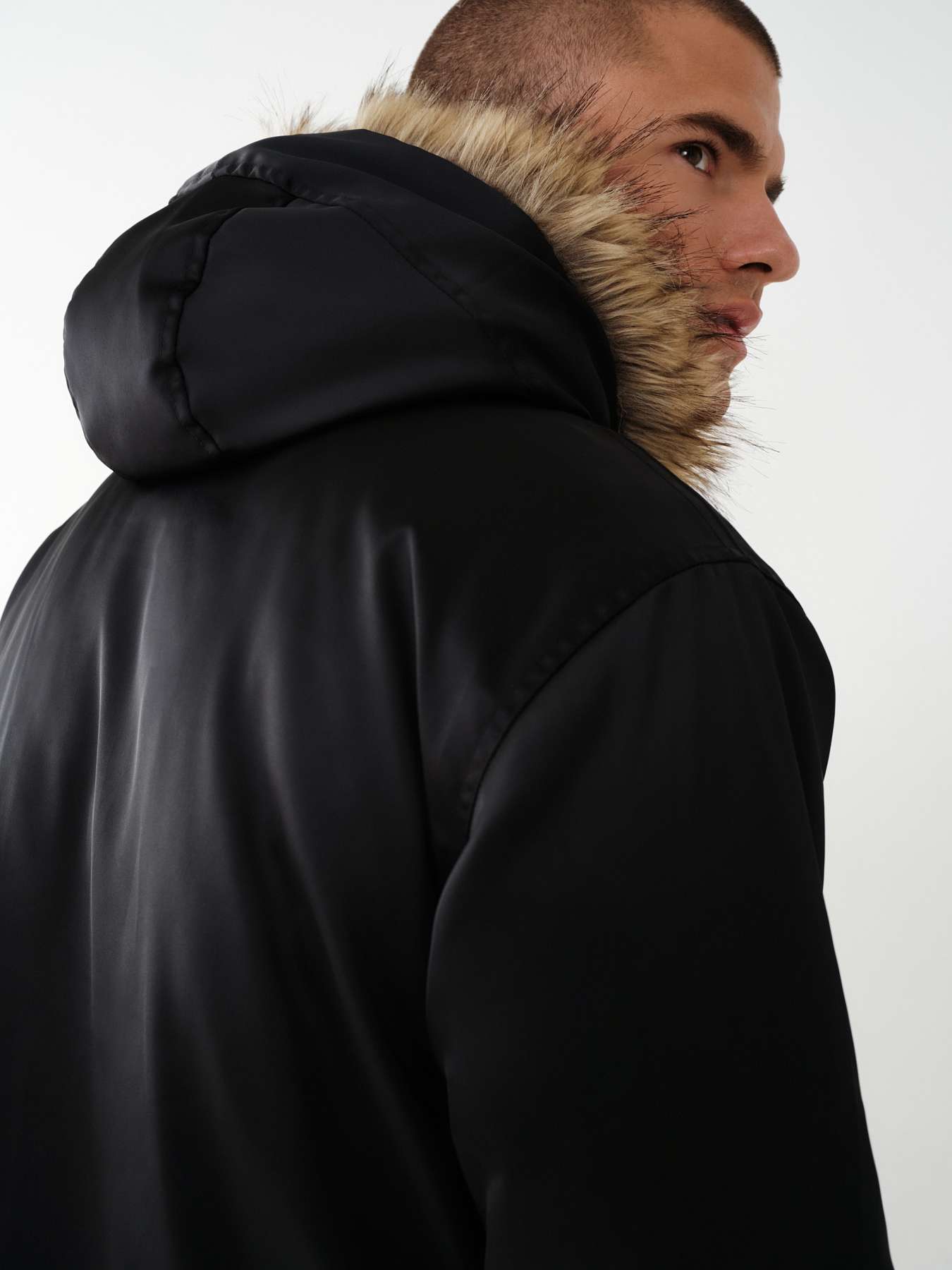 HOODED BOMBER JACKET