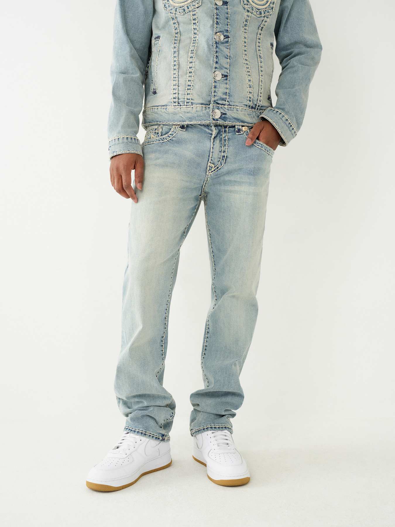 RICKY SUPER T ROPE STITCH STRAIGHT JEAN | True Religion