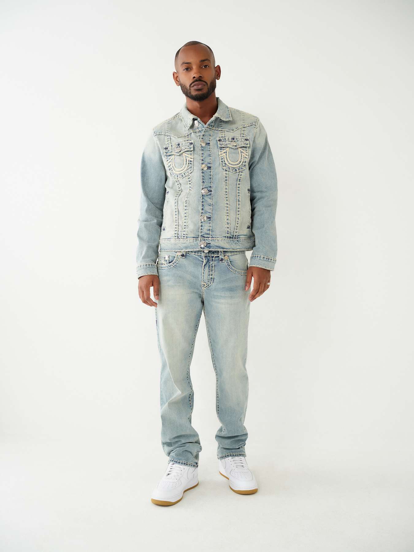 RICKY SUPER T ROPE STITCH STRAIGHT JEAN | True Religion