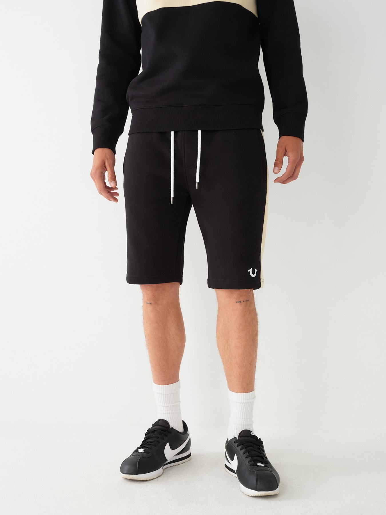 COLOR BLOCK LOGO SWEAT SHORT