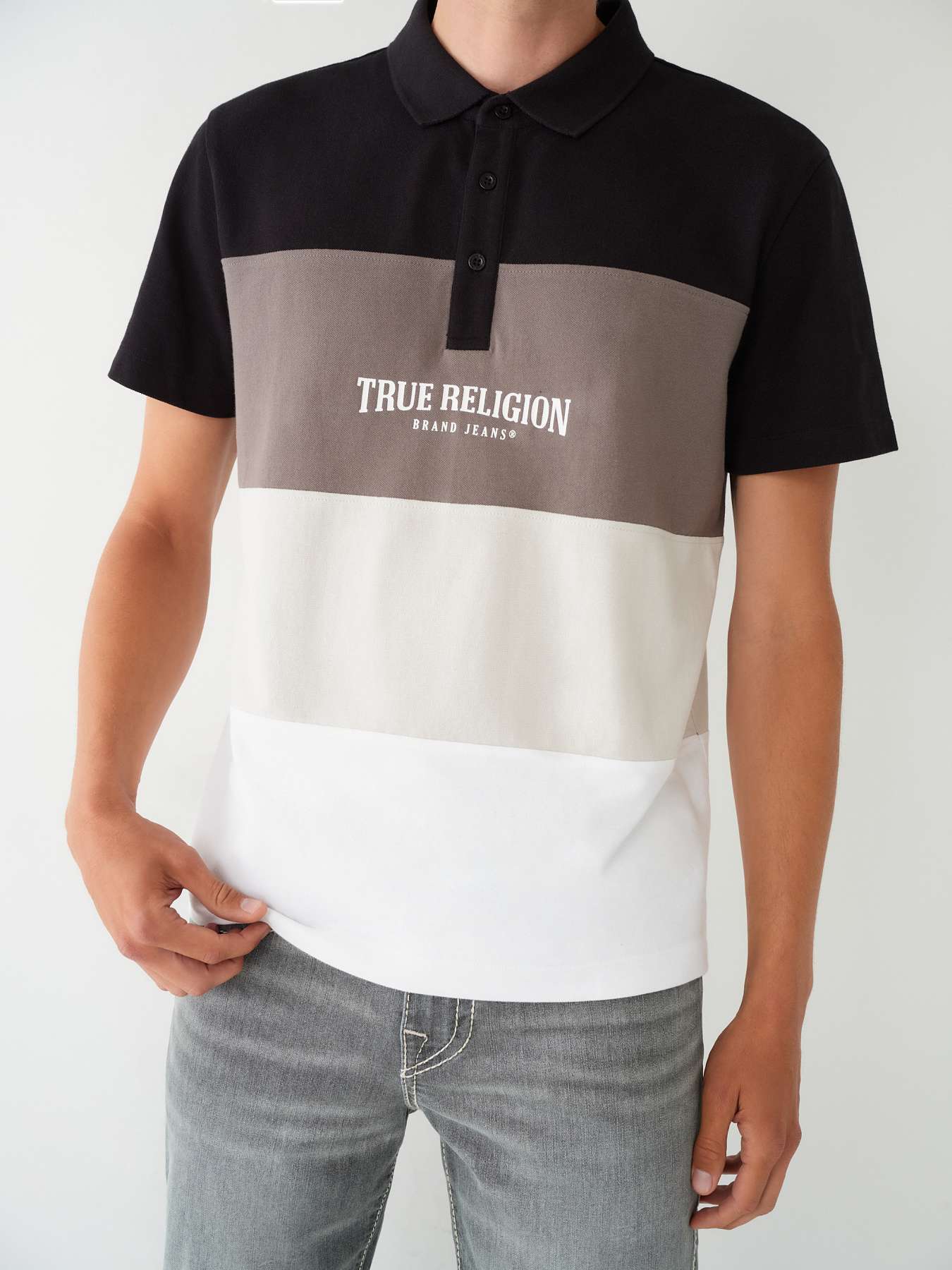 TRUE COLOR BLOCK POLO SHIRT