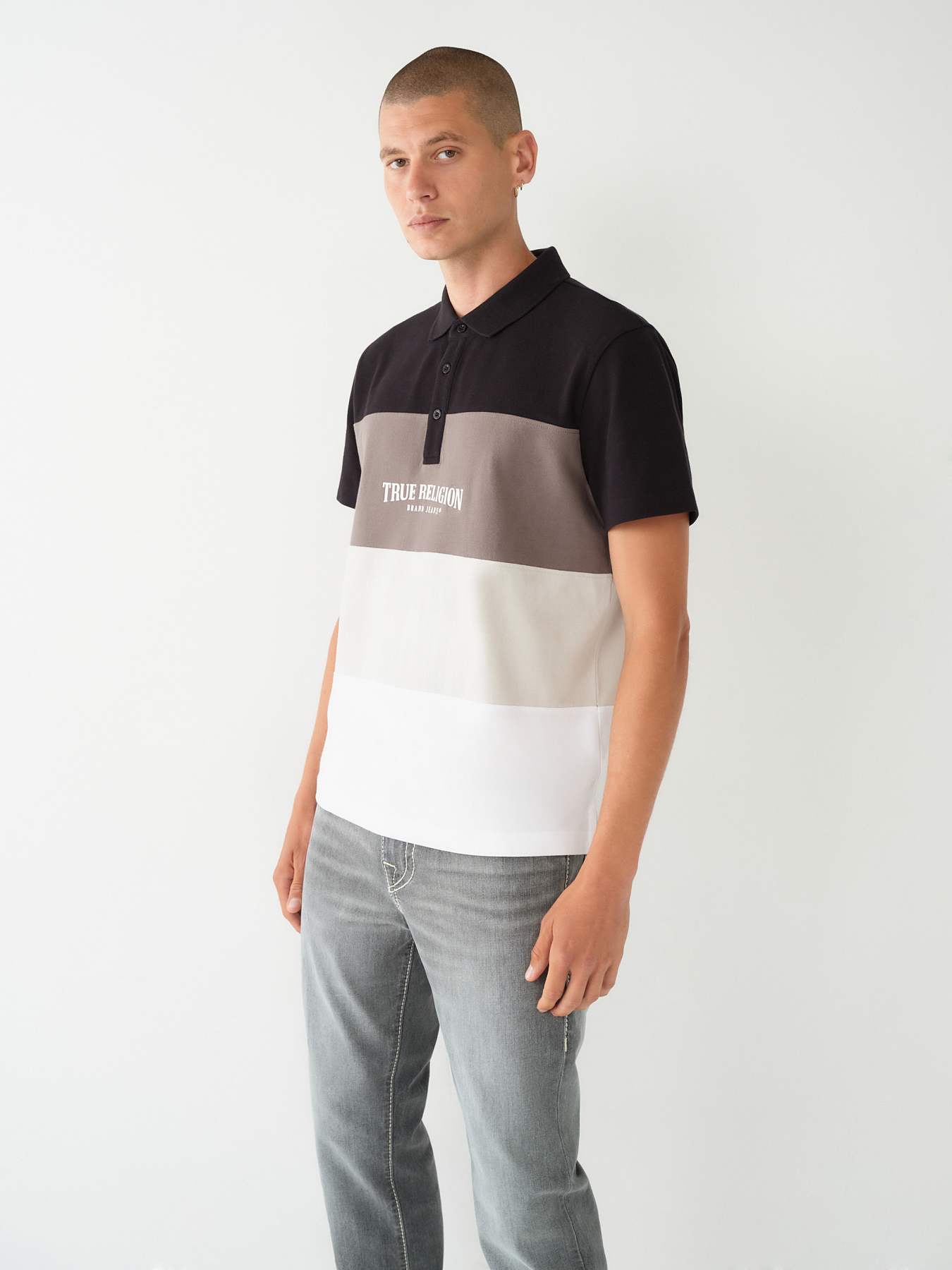TRUE COLOR BLOCK POLO SHIRT