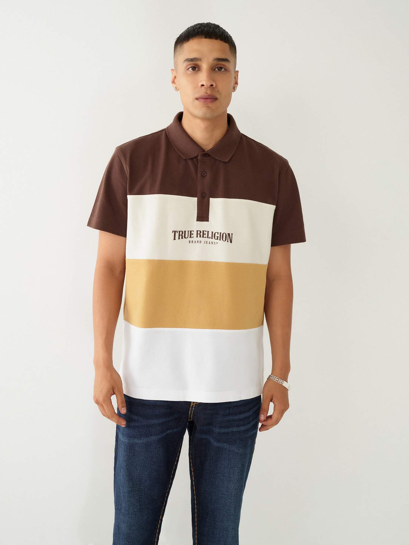 TRUE COLOR BLOCK POLO SHIRT
