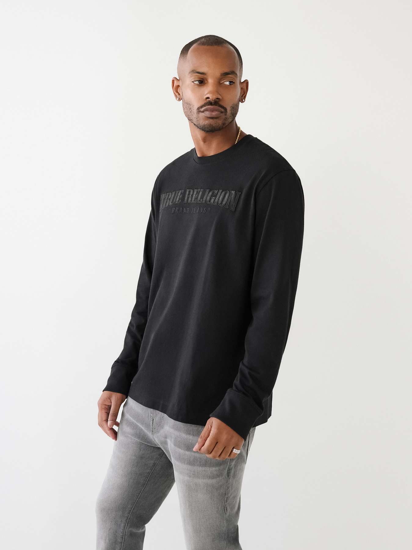 LONG SLEEVE TRUE LOGO TEE | True Religion