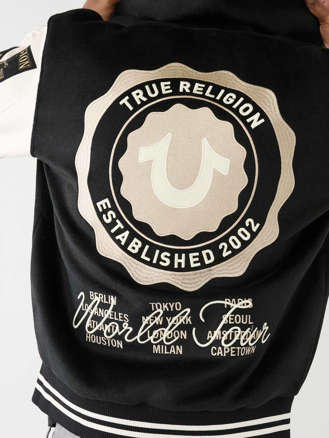 HOODED VARSITY JACKET | True Religion