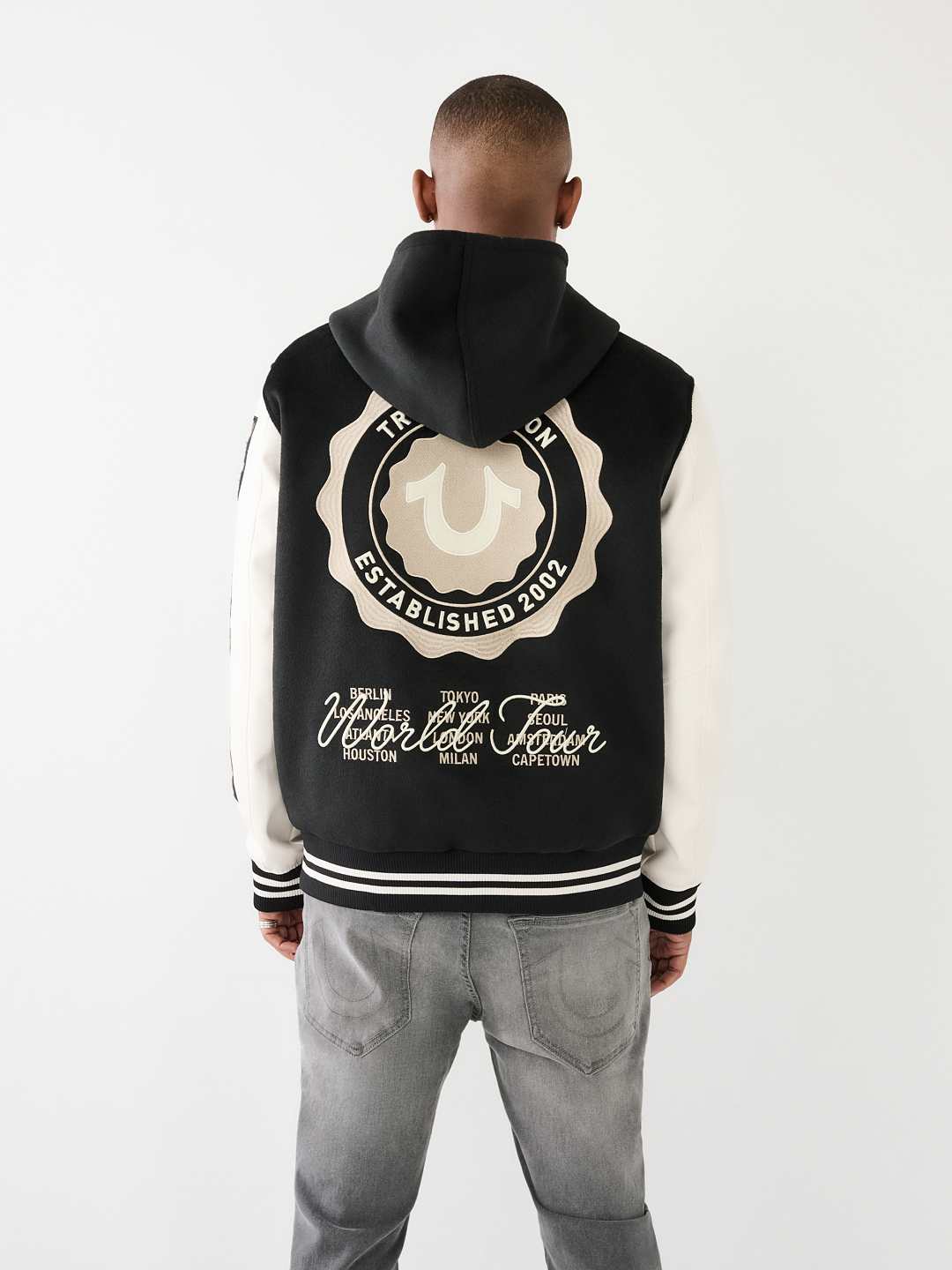 HOODED VARSITY JACKET | True Religion