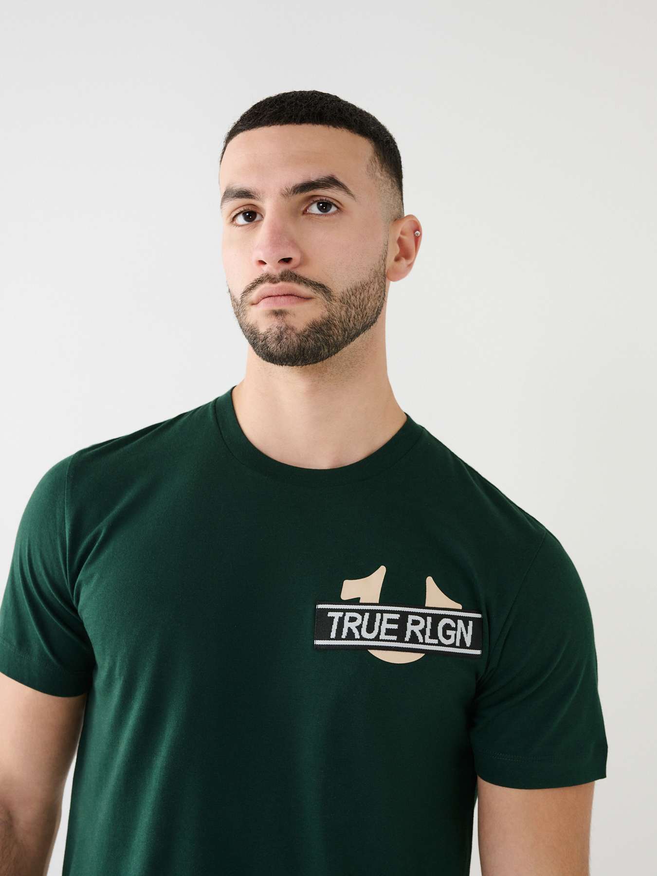 BUDDHA LOGO TRUE RLGN TAPE TEE