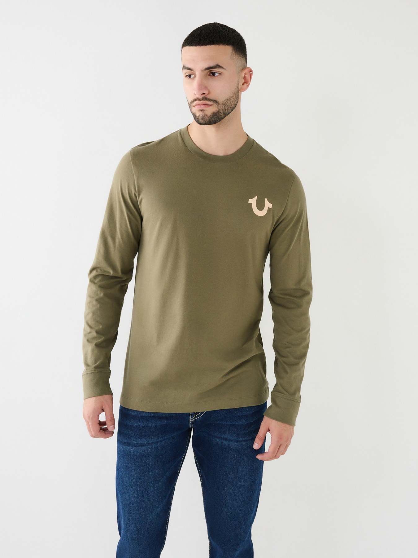 TRUE RELIGION LOGO LONG SLEEVE TEE
