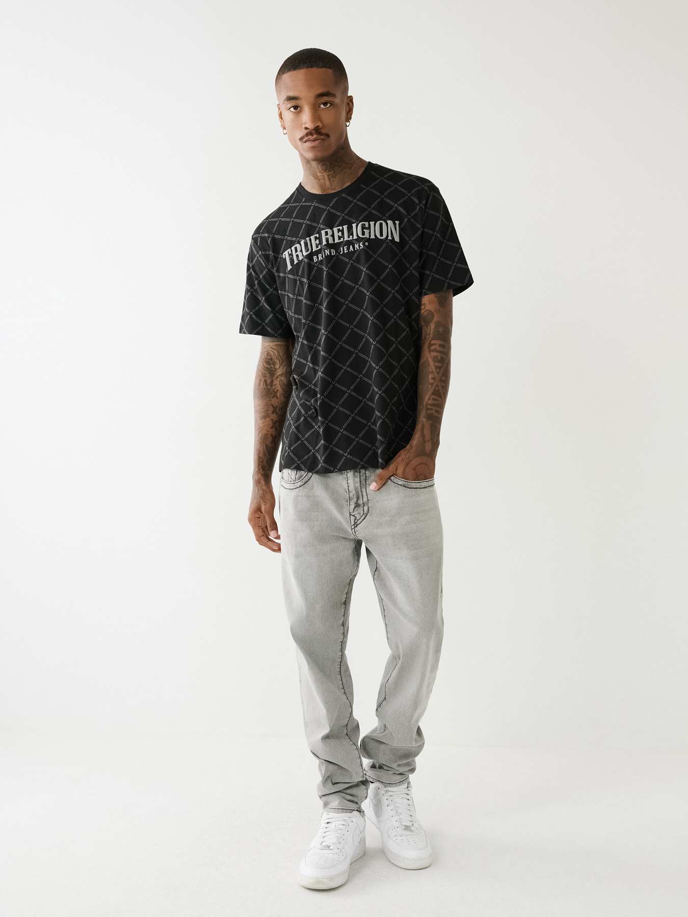 TRUE RELIGION LOGO MONOGRAM TEE | True Religion