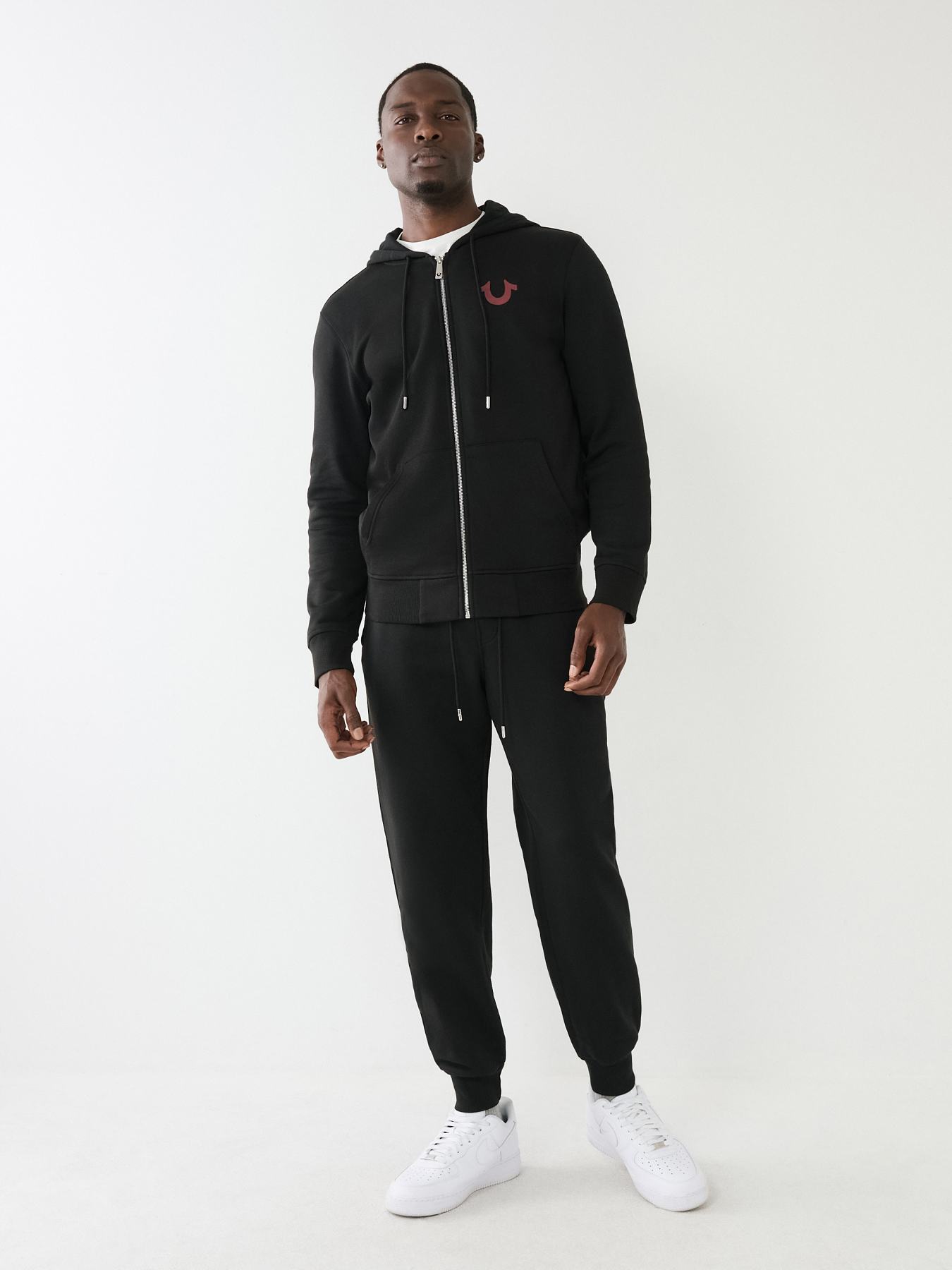 EMBOSSED BUDDHA LOGO FLEECE ZIP HOODIE | True Religion