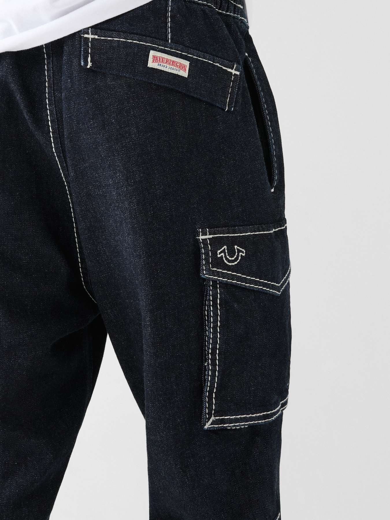 BIG T DENIM CARGO JOGGER - Body Rinse | True Religion
