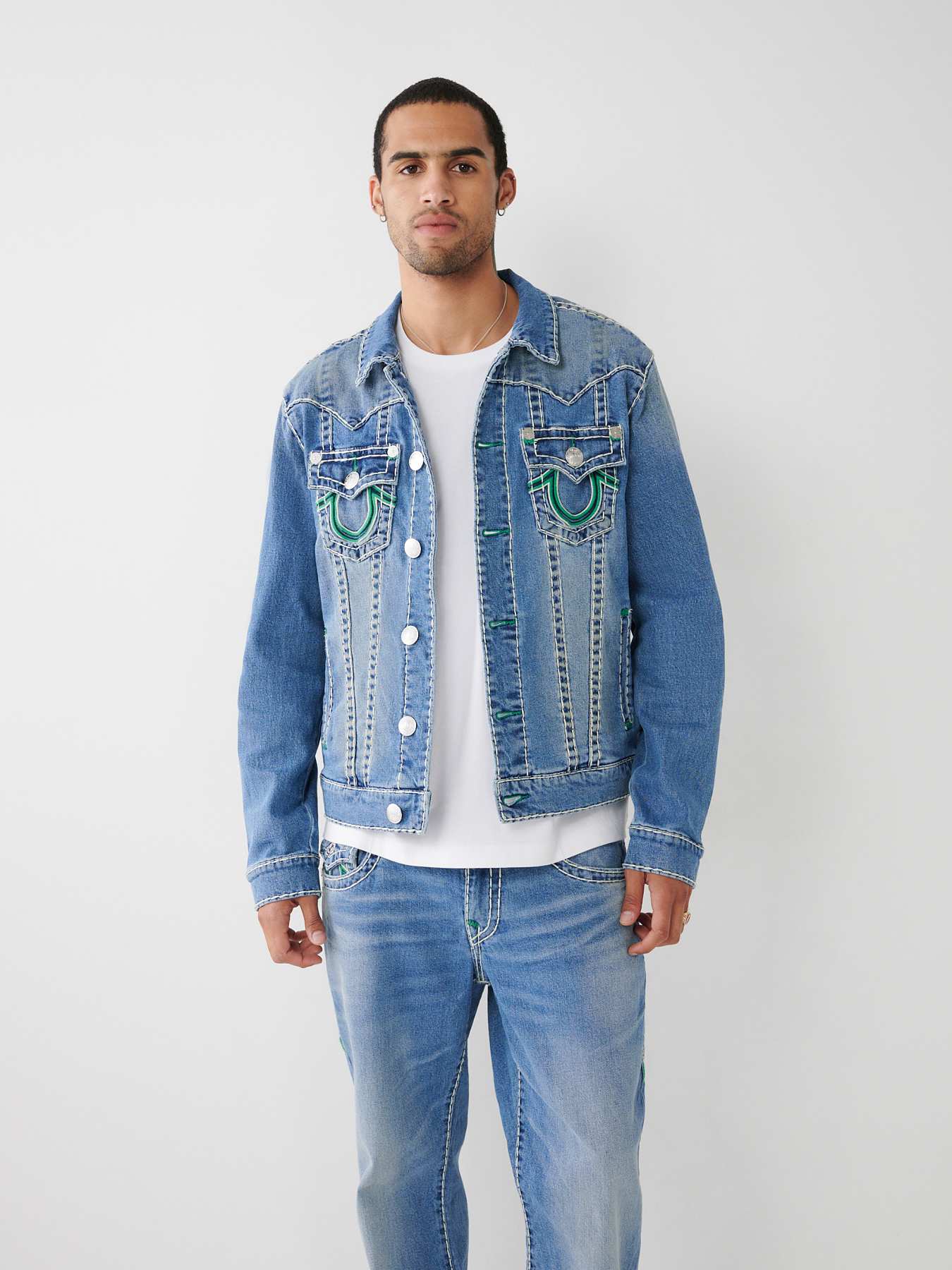 JIMMY DOUBLE RAISED HS SUPER T DENIM JACKET