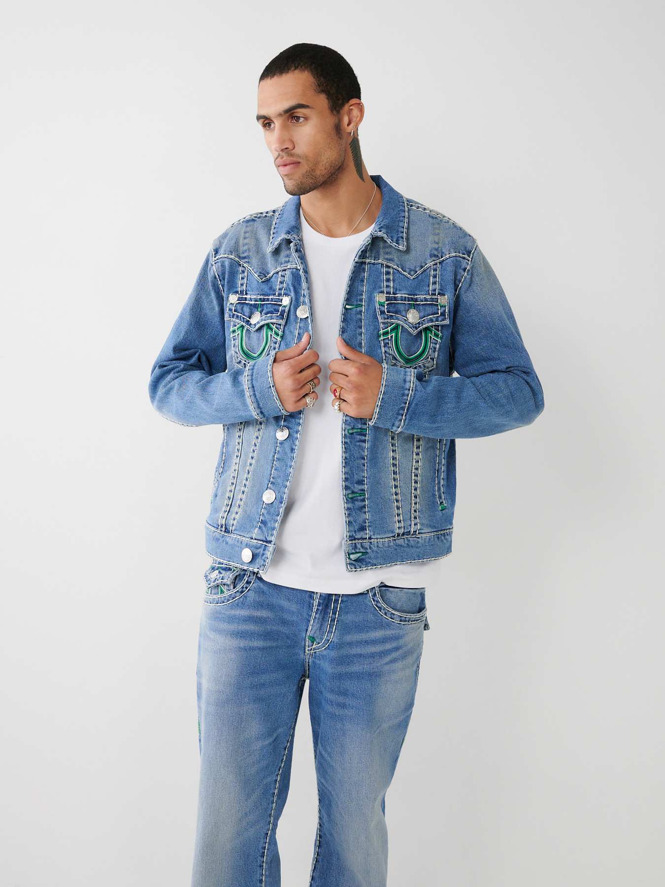 JIMMY DOUBLE RAISED HS SUPER T DENIM JACKET