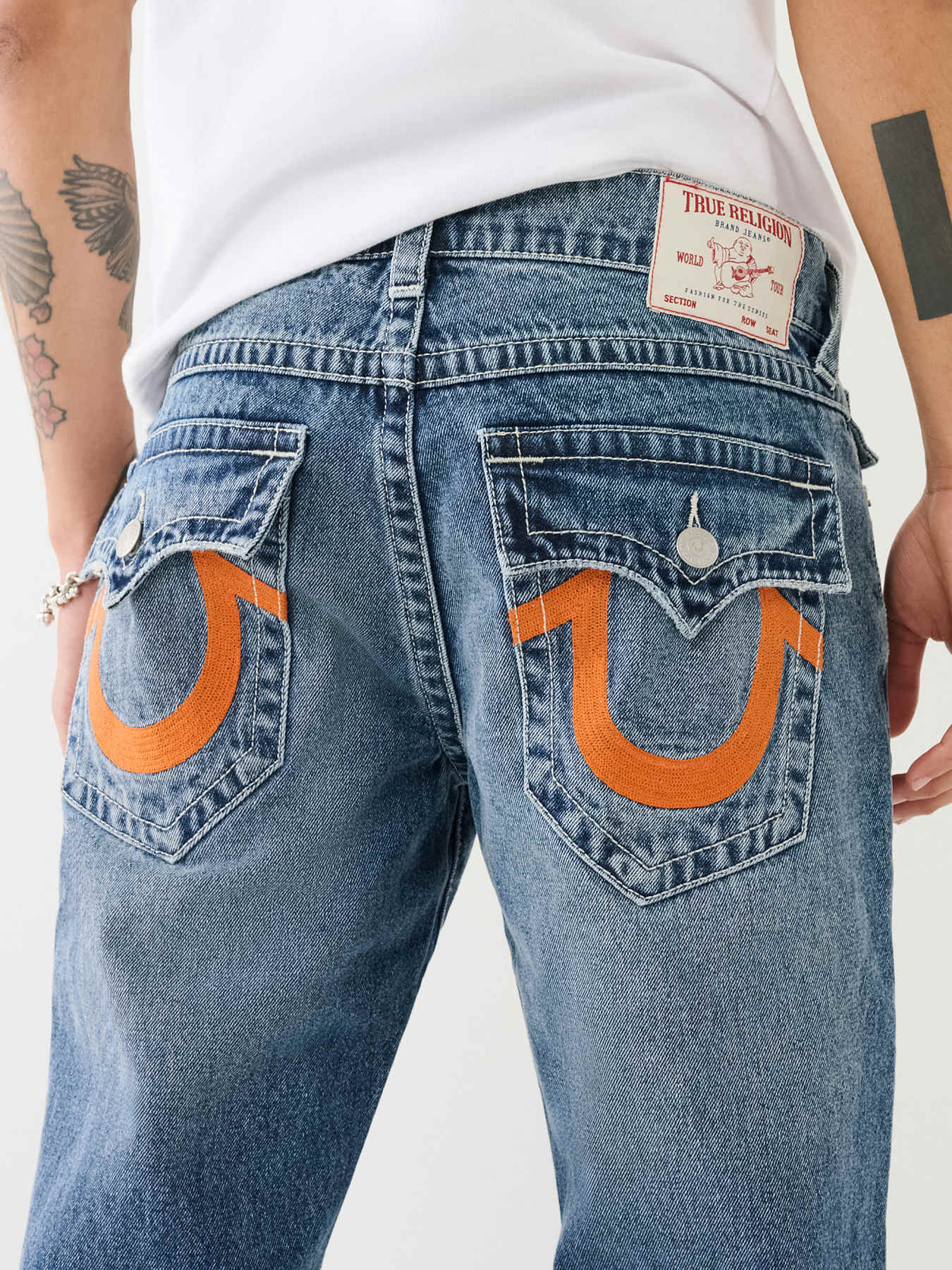 RICKY HORSESHOE CORNELLI STRAIGHT JEAN - Koi Medium Wash | True Religion