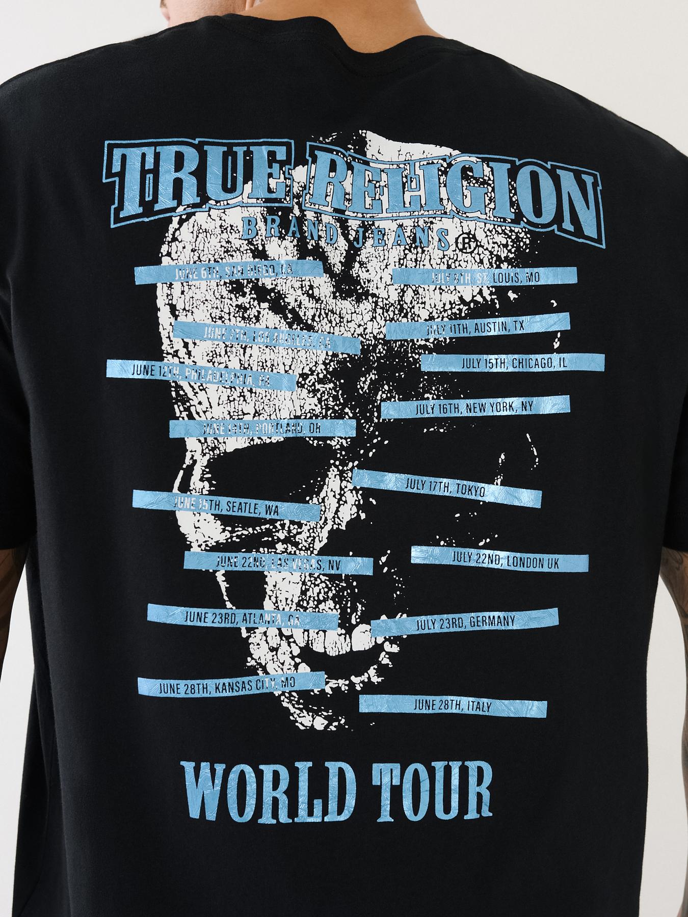METALLIC SKULL TR LOGO TEE