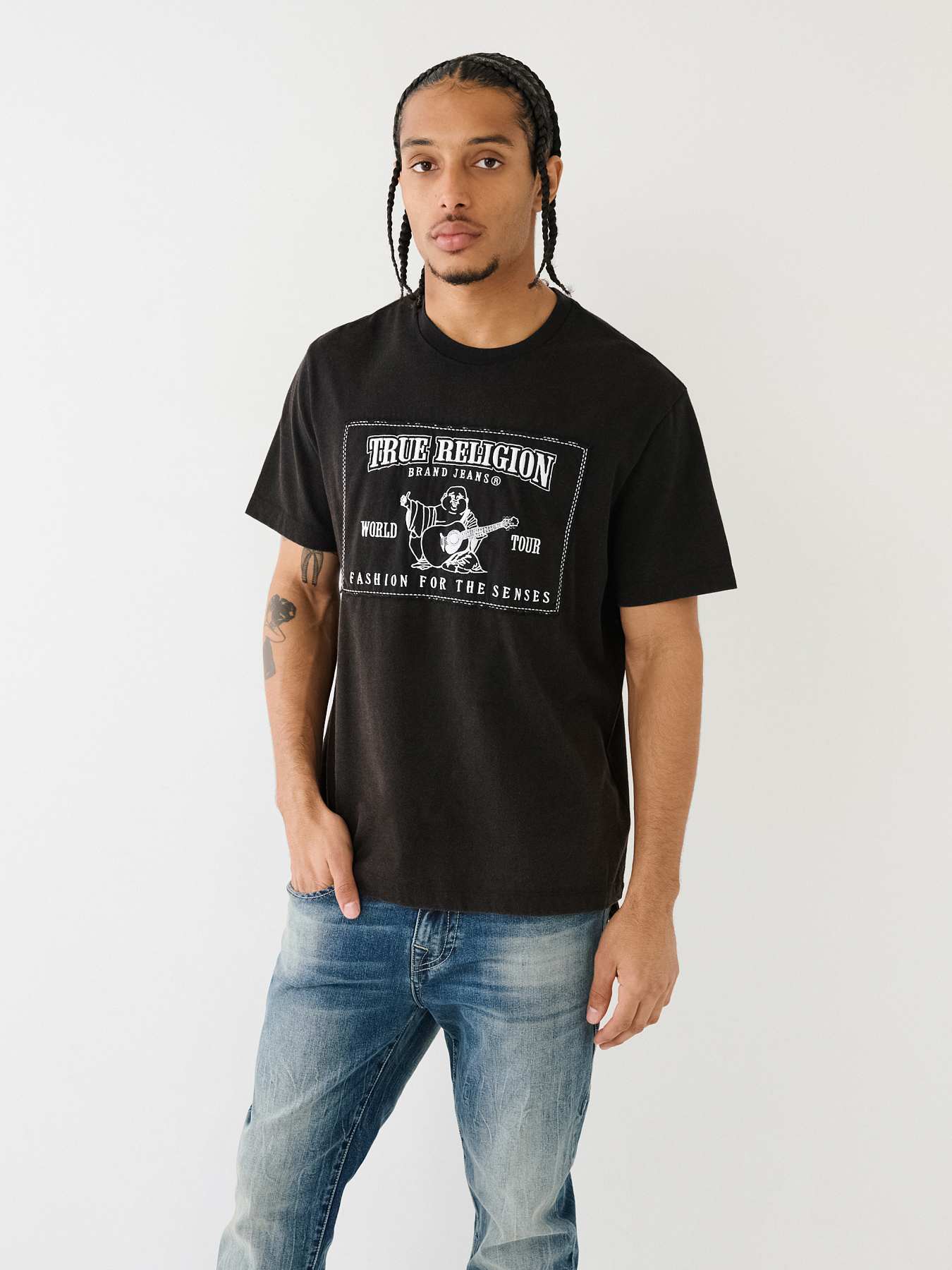 VINTAGE WORLD TOUR APPLIQUE TEE | True Religion