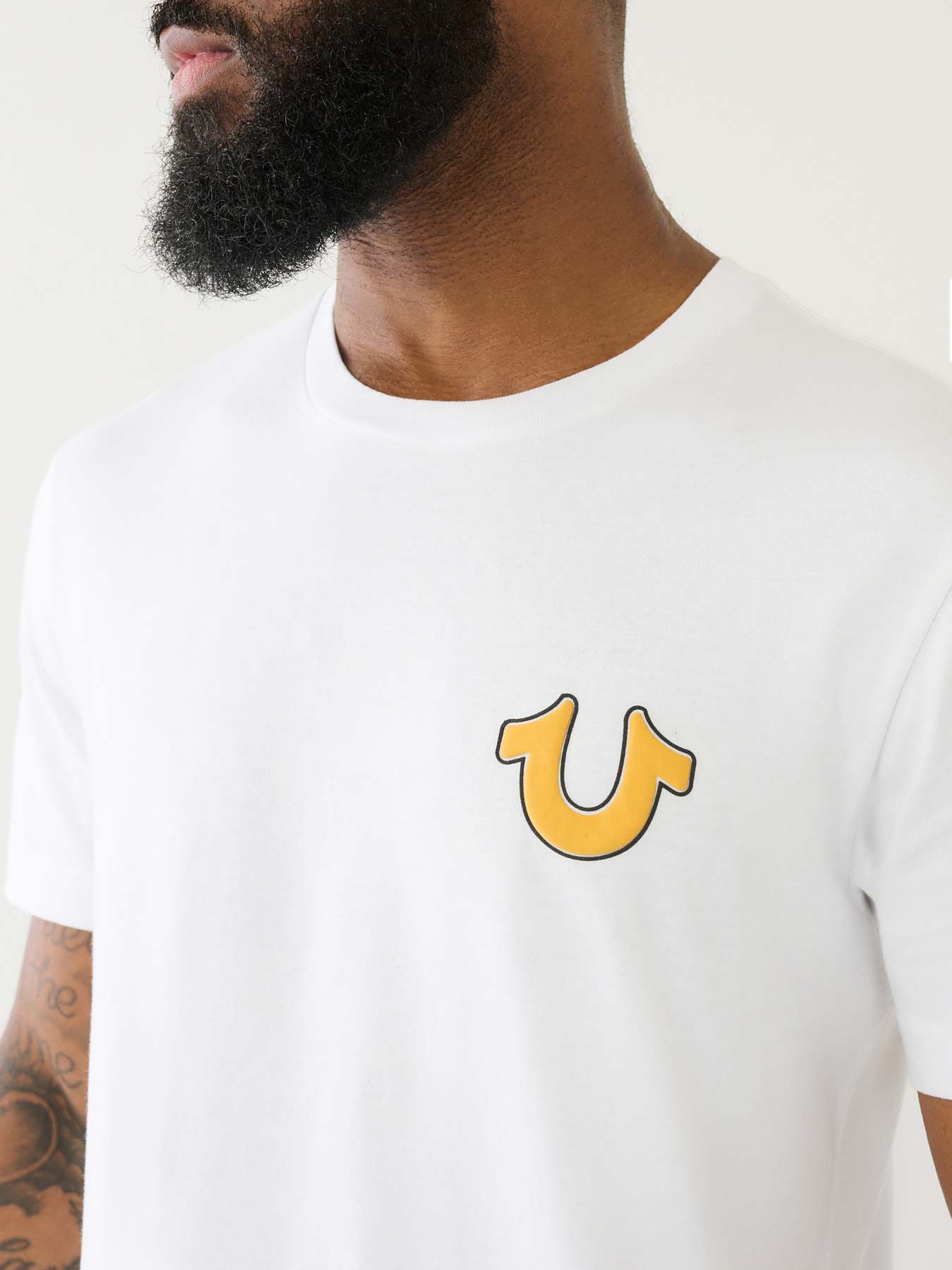 HS PUFF PRINT NEWS TEE - White | True Religion