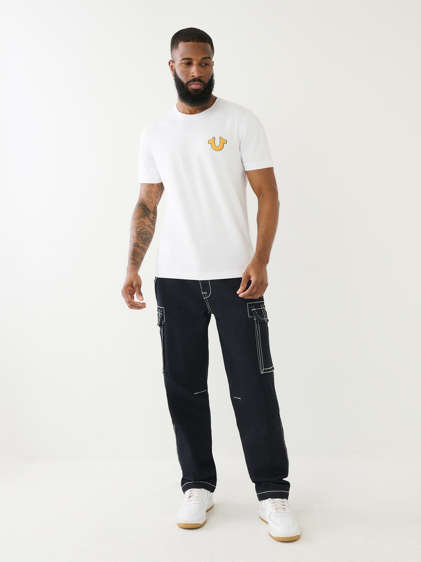 HS PUFF PRINT NEWS TEE - White | True Religion