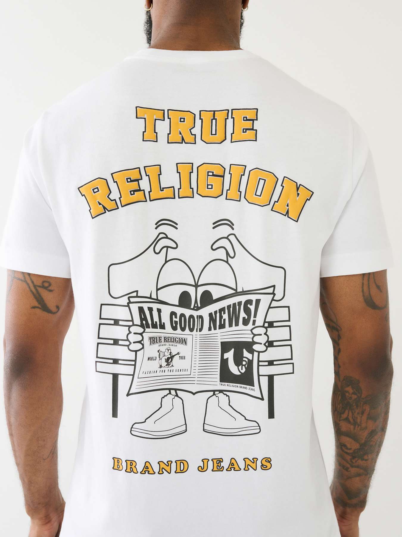 HS PUFF PRINT NEWS TEE | True Religion