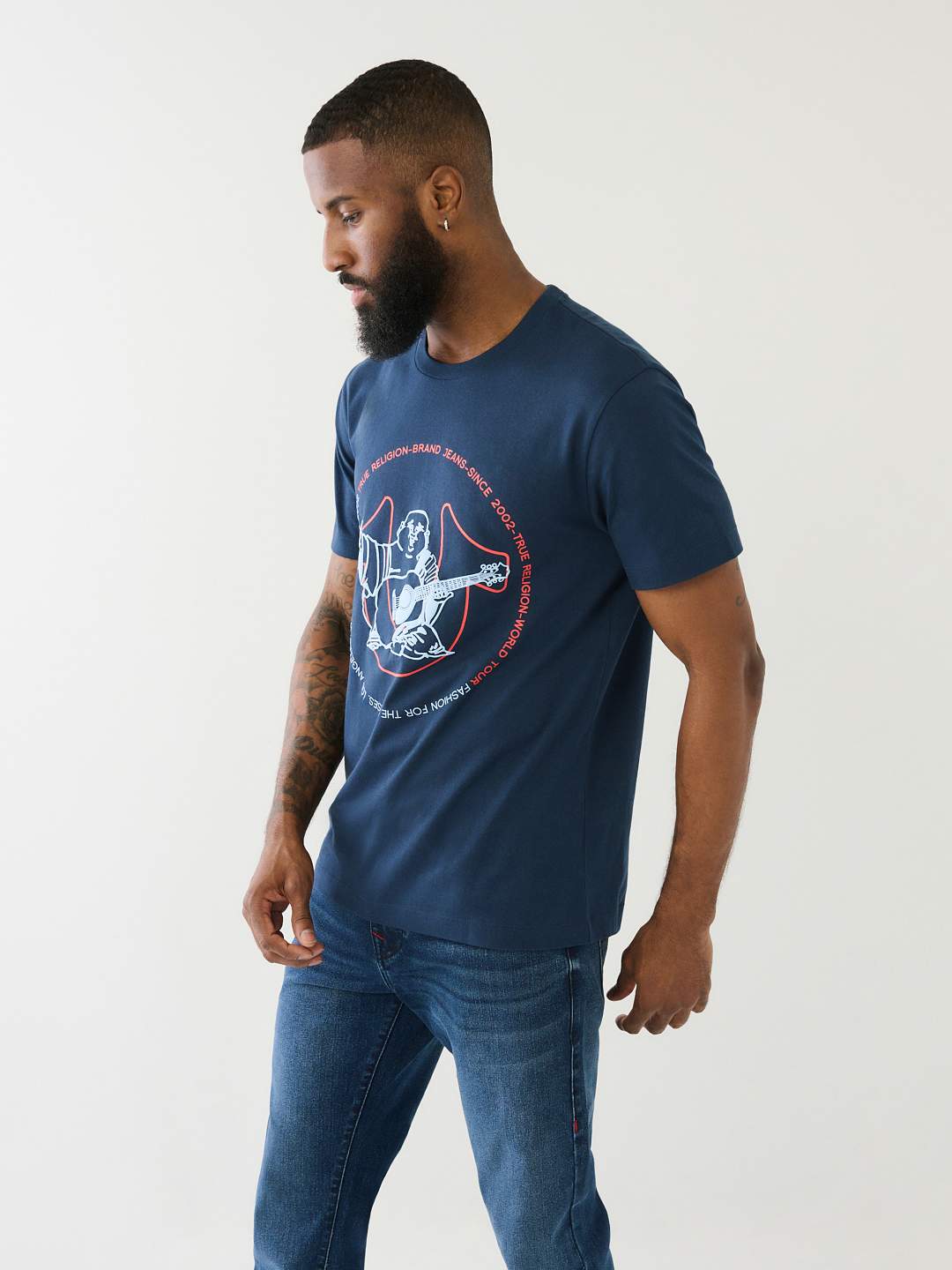CIRCULAR TR LOGO CREW TEE