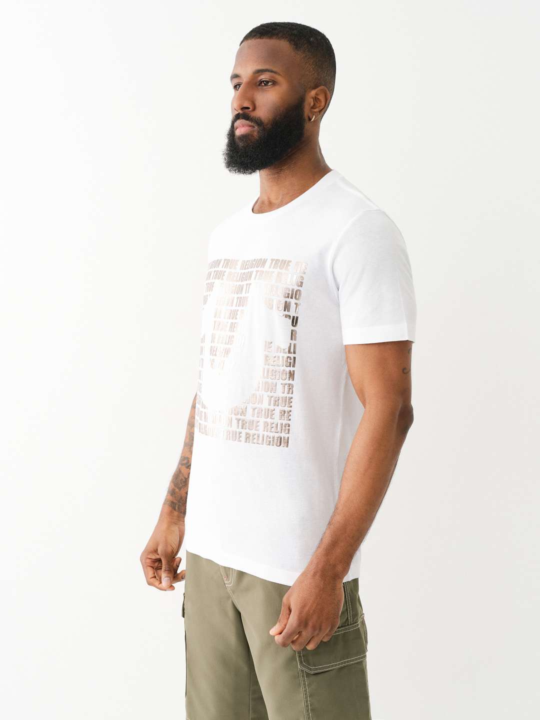 METALLIC TRUE RELIGION TEE