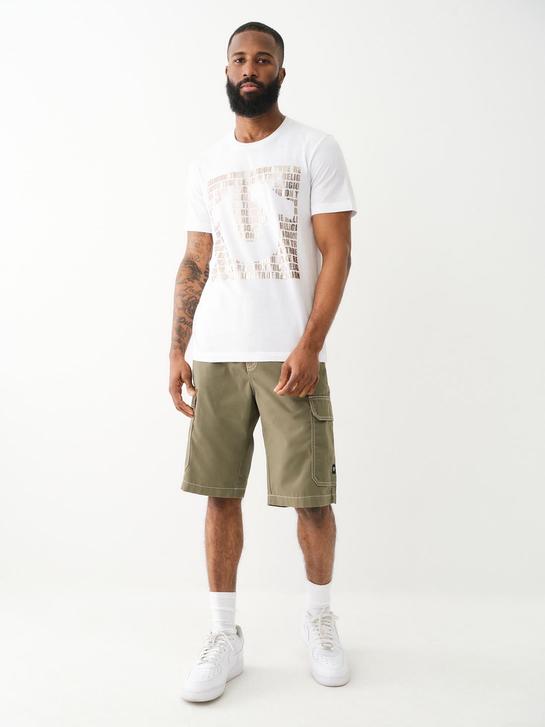 METALLIC TRUE RELIGION TEE