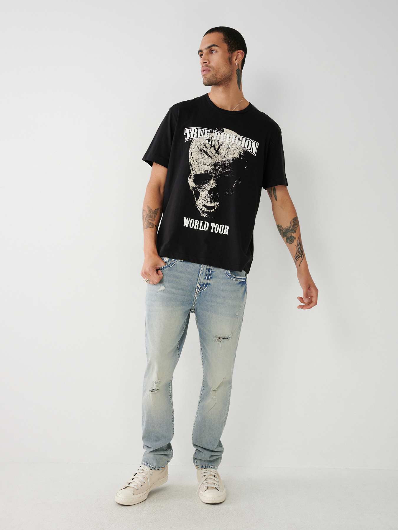 SKULL WORLD TOUR RELAXED TEE