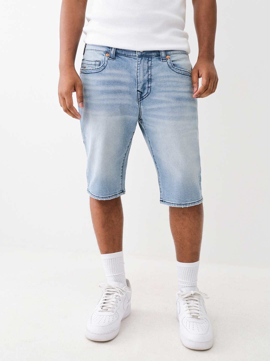 RICKY RAINBOW STITCH SHORT - NIHAL LIGHT WASH | True Religion