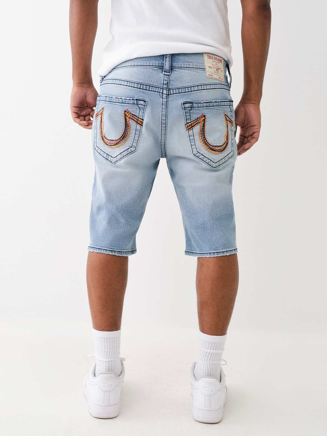RICKY RAINBOW STITCH SHORT - NIHAL LIGHT WASH | True Religion