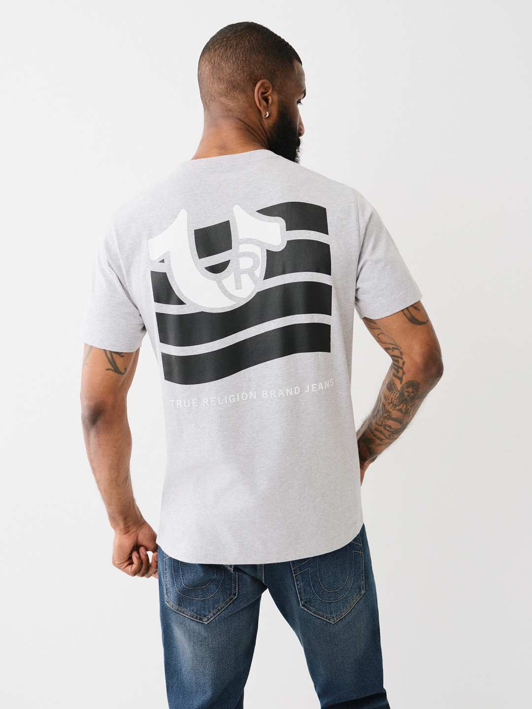 HORSESHOE FLAG PRINT TEE | True Religion