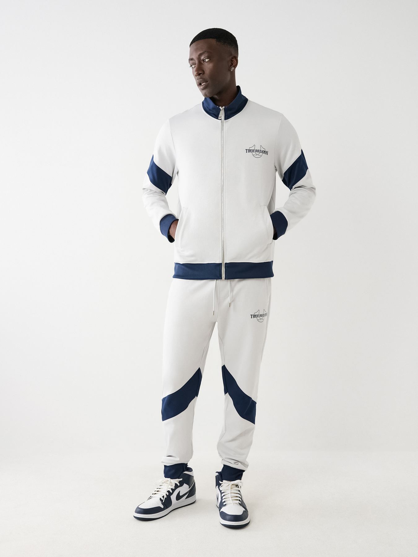 COLOR BLOCK LOGO TRACK PANT