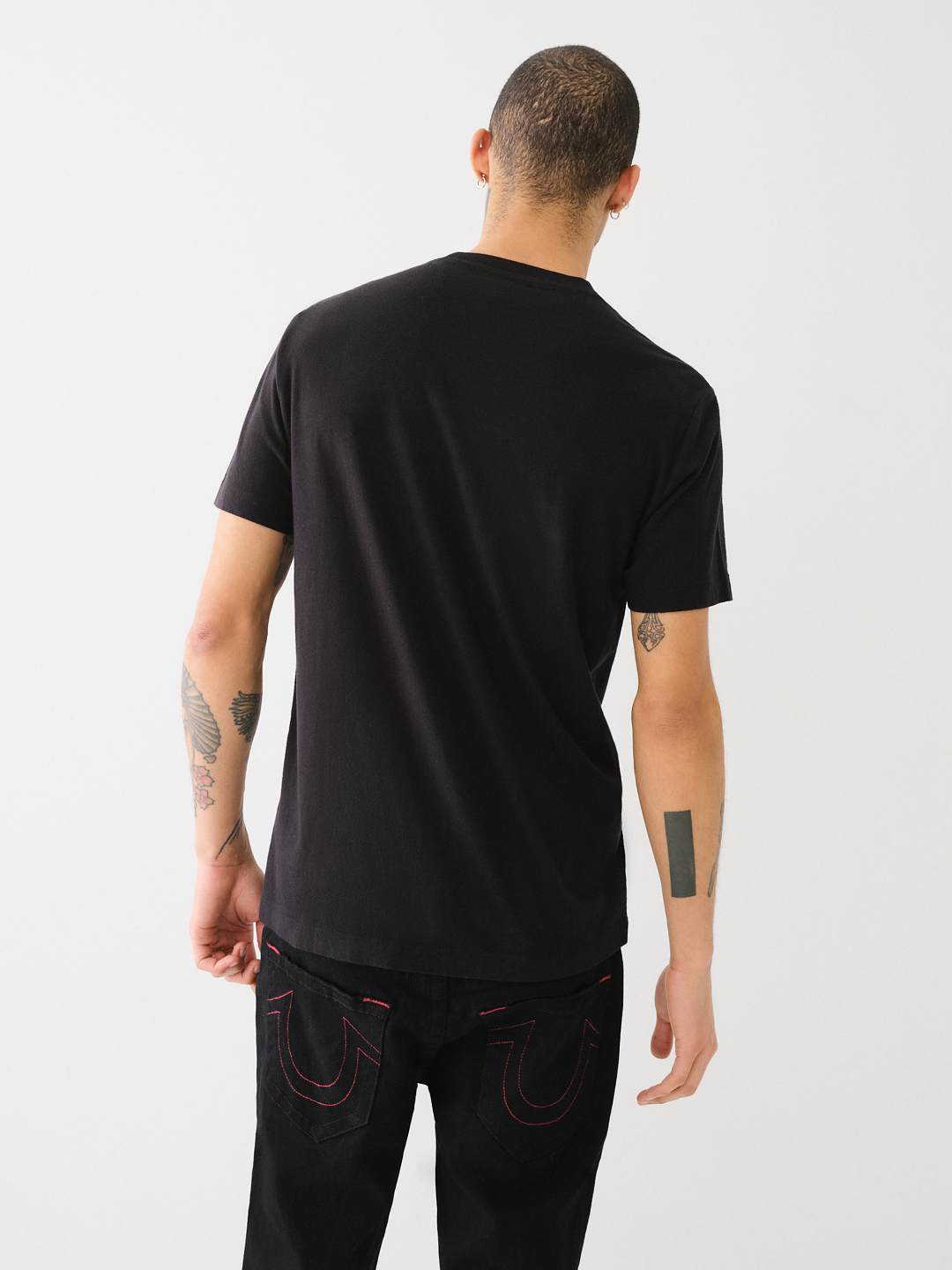 FRAYED LOGO APPLIQUE TEE | True Religion