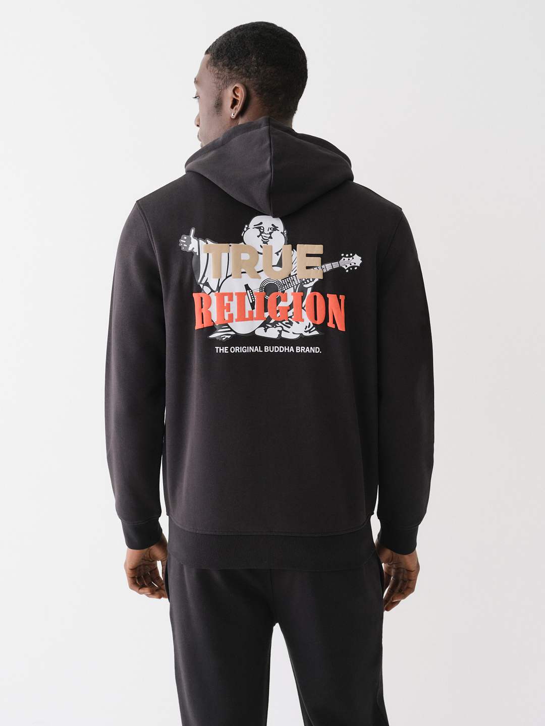 PUFF PRINT LOGO ZIP HOODIE