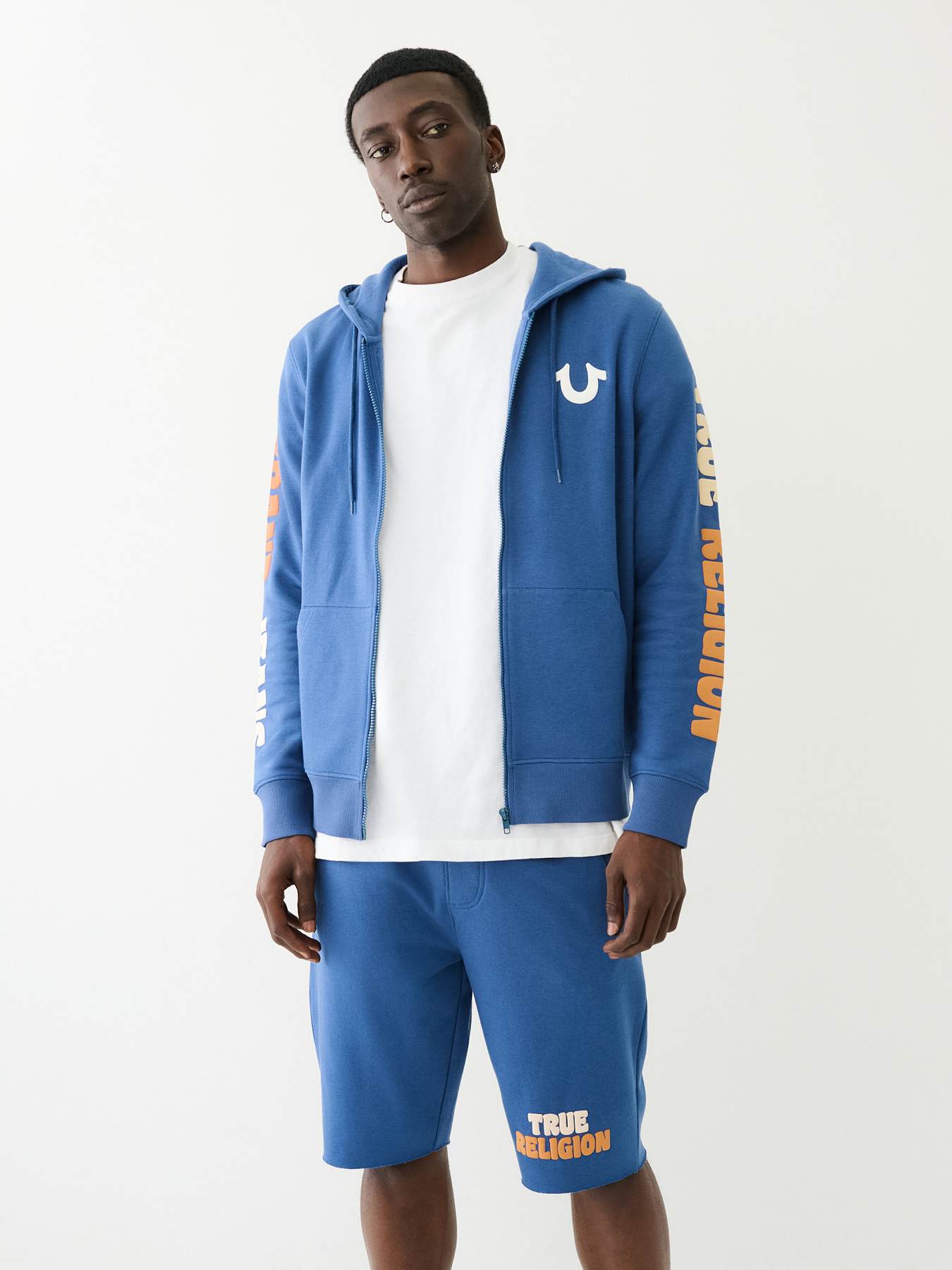 PUFF PRINT ZIP HOODIE