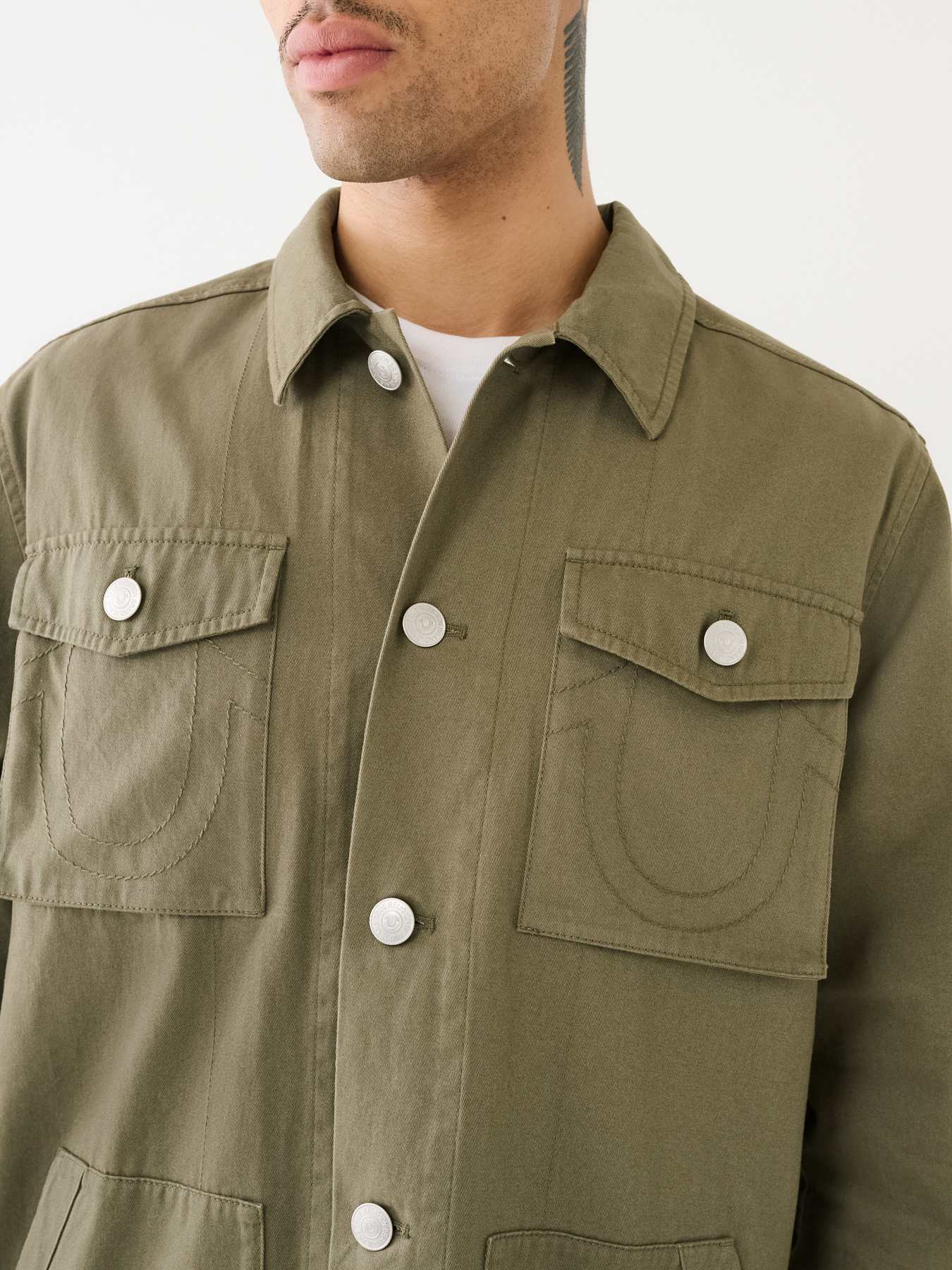BUDDHA LOGO MILITARY JACKET