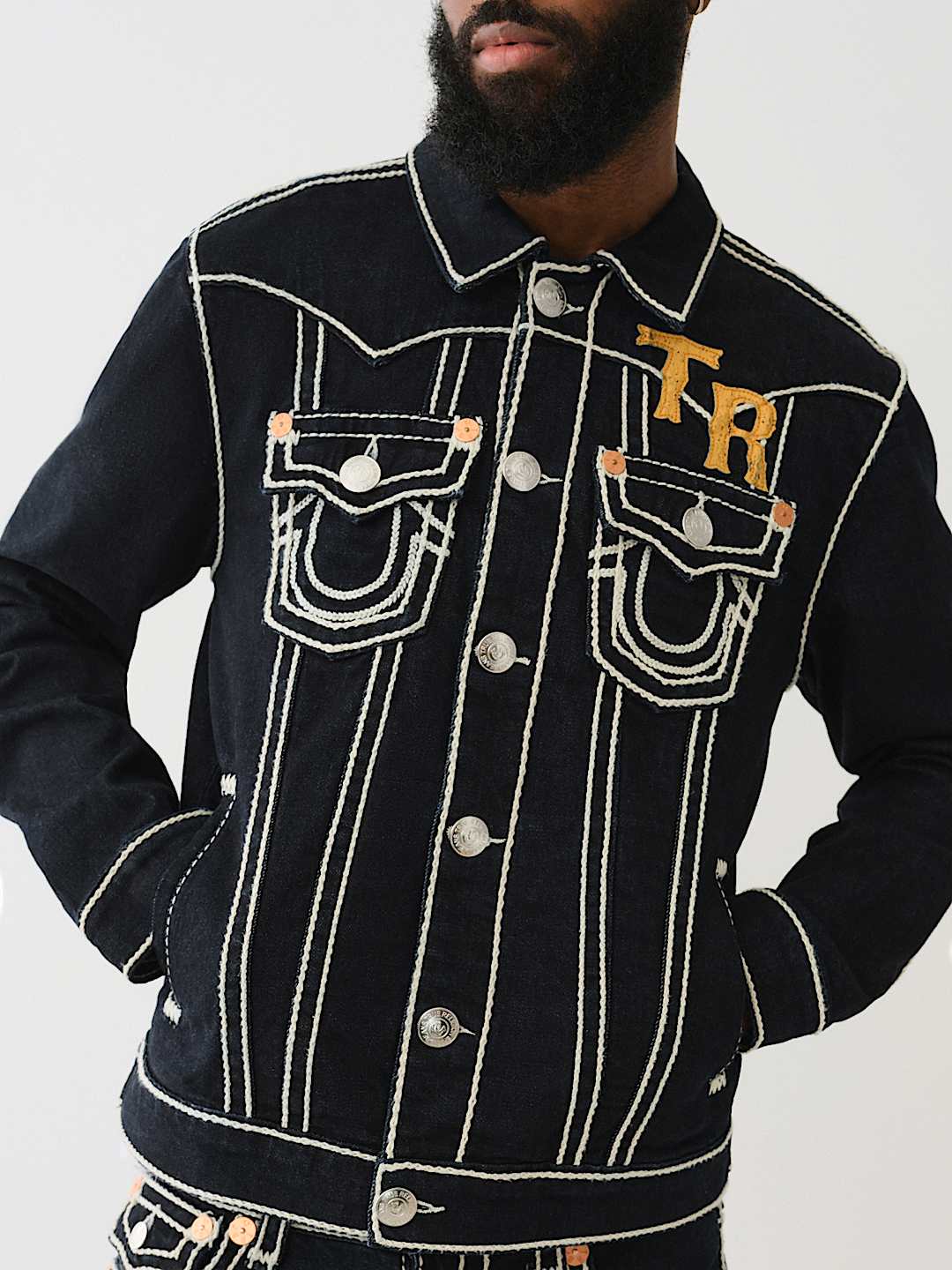 JIMMY ROPE STITCH WESTERN JACKET - Body Rinse | True Religion