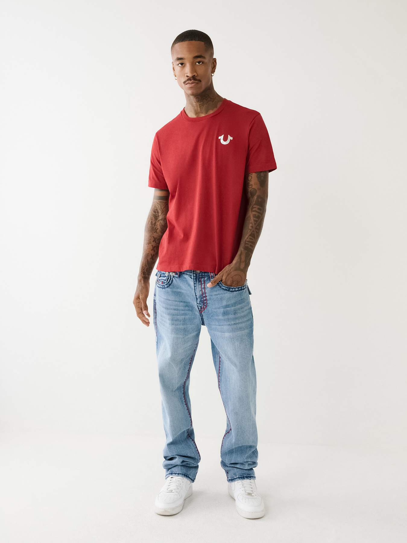 TRUE RELIGION LOGO CREW TEE