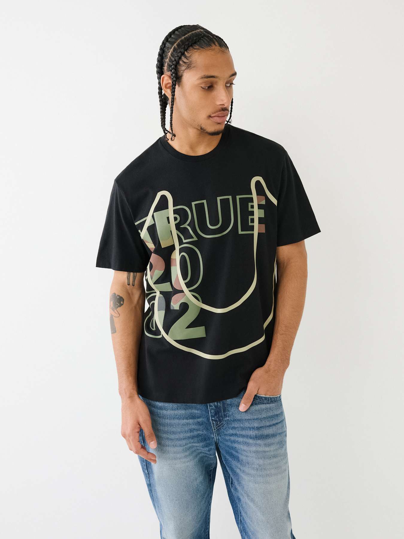 TRUE 2002 LOGO CAMO TEE | True Religion