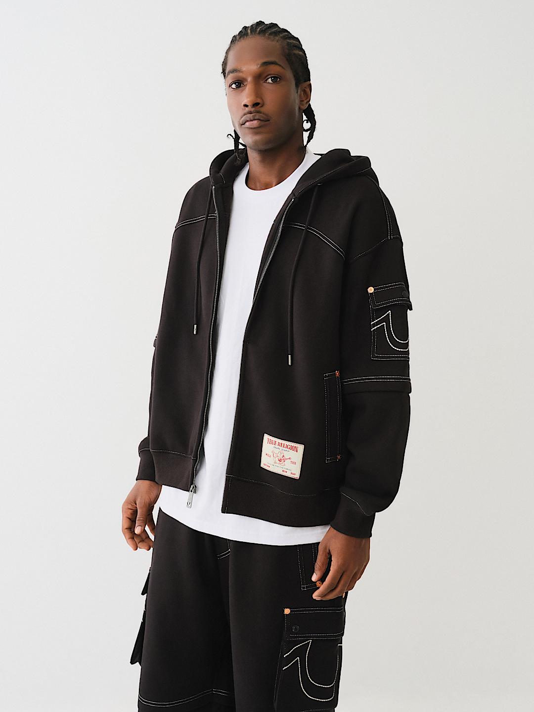 CARGO BAGGY REMIX ZIP HOODIE