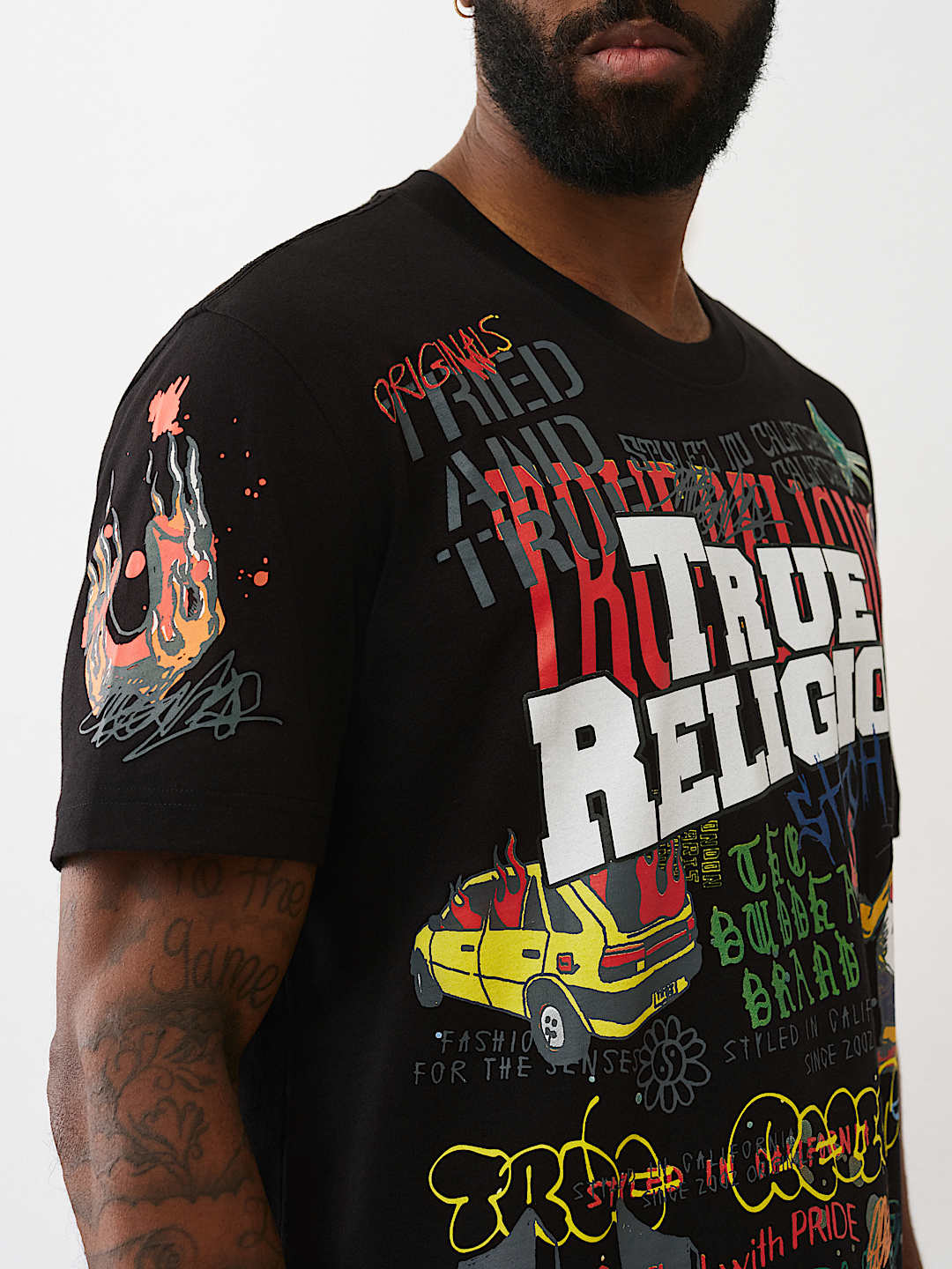 SKETCHED GRAPHIC LOGO TEE | True Religion