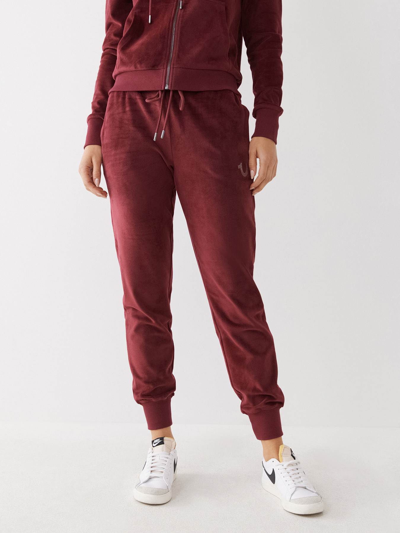 VELOUR LOGO JOGGER