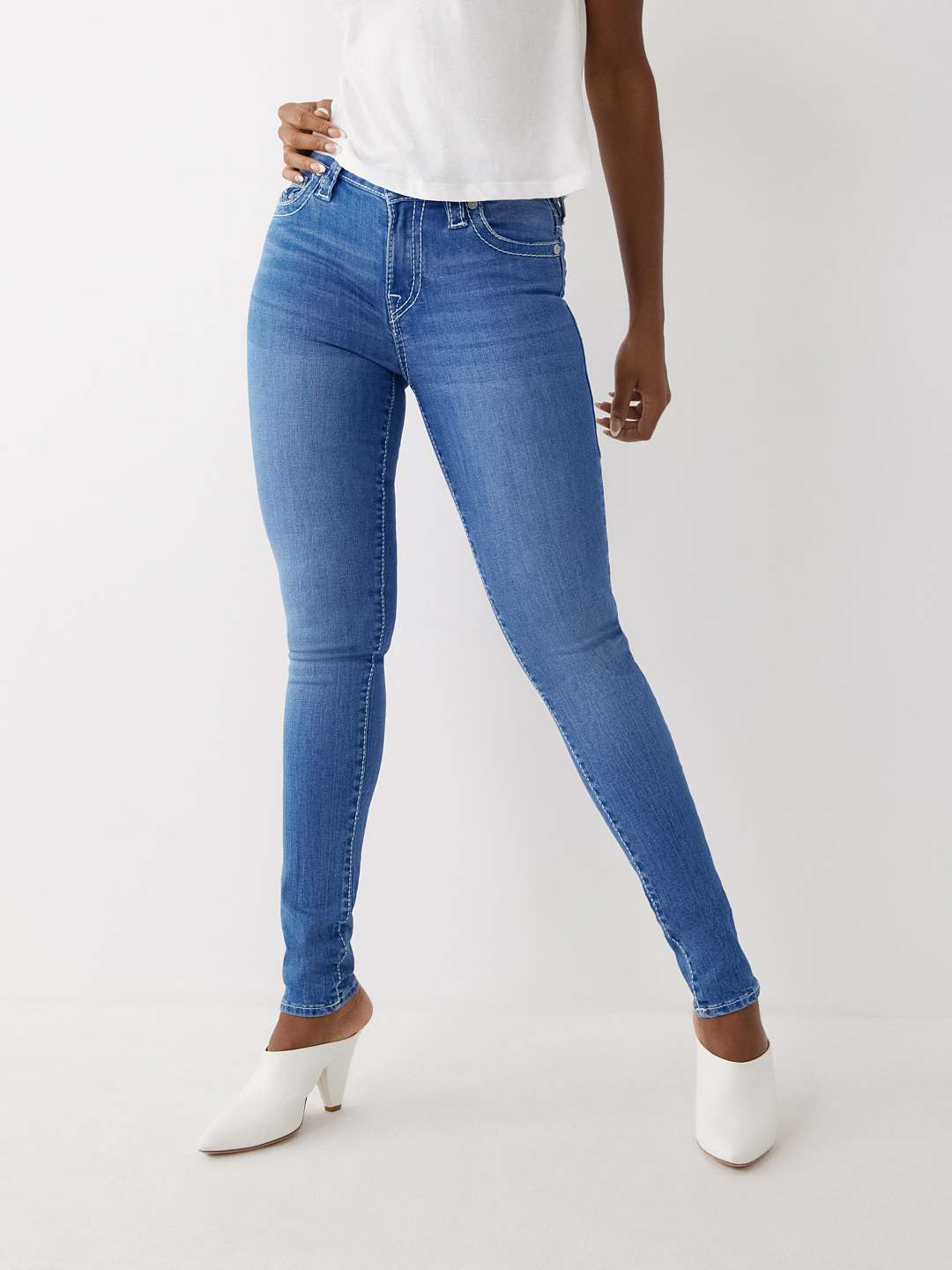 STELLA BIG T STITCH SKINNY JEAN - TECHNICOLOUR | True Religion