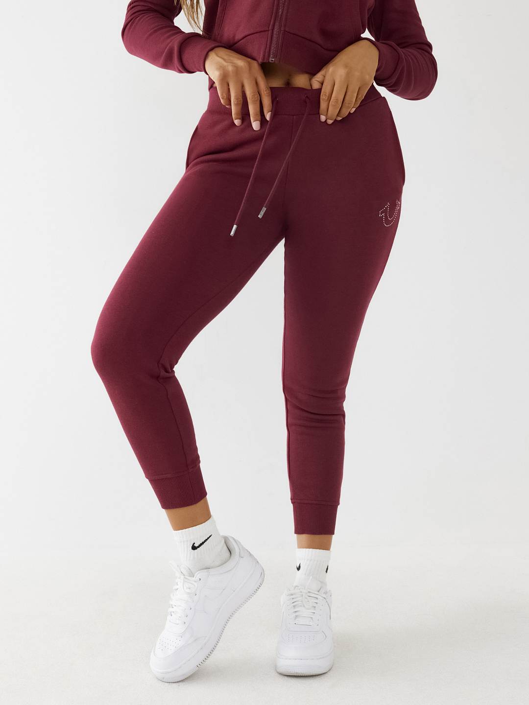 CRYSTAL LOGO JOGGER - Dark Burgundy | True Religion