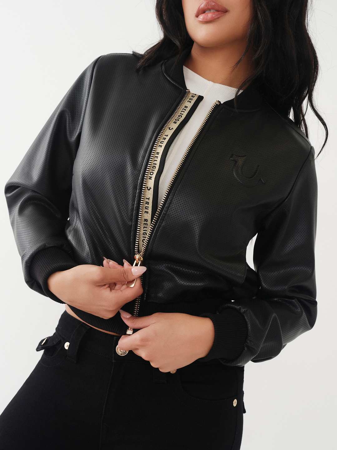 CROP BOMBER JACKET