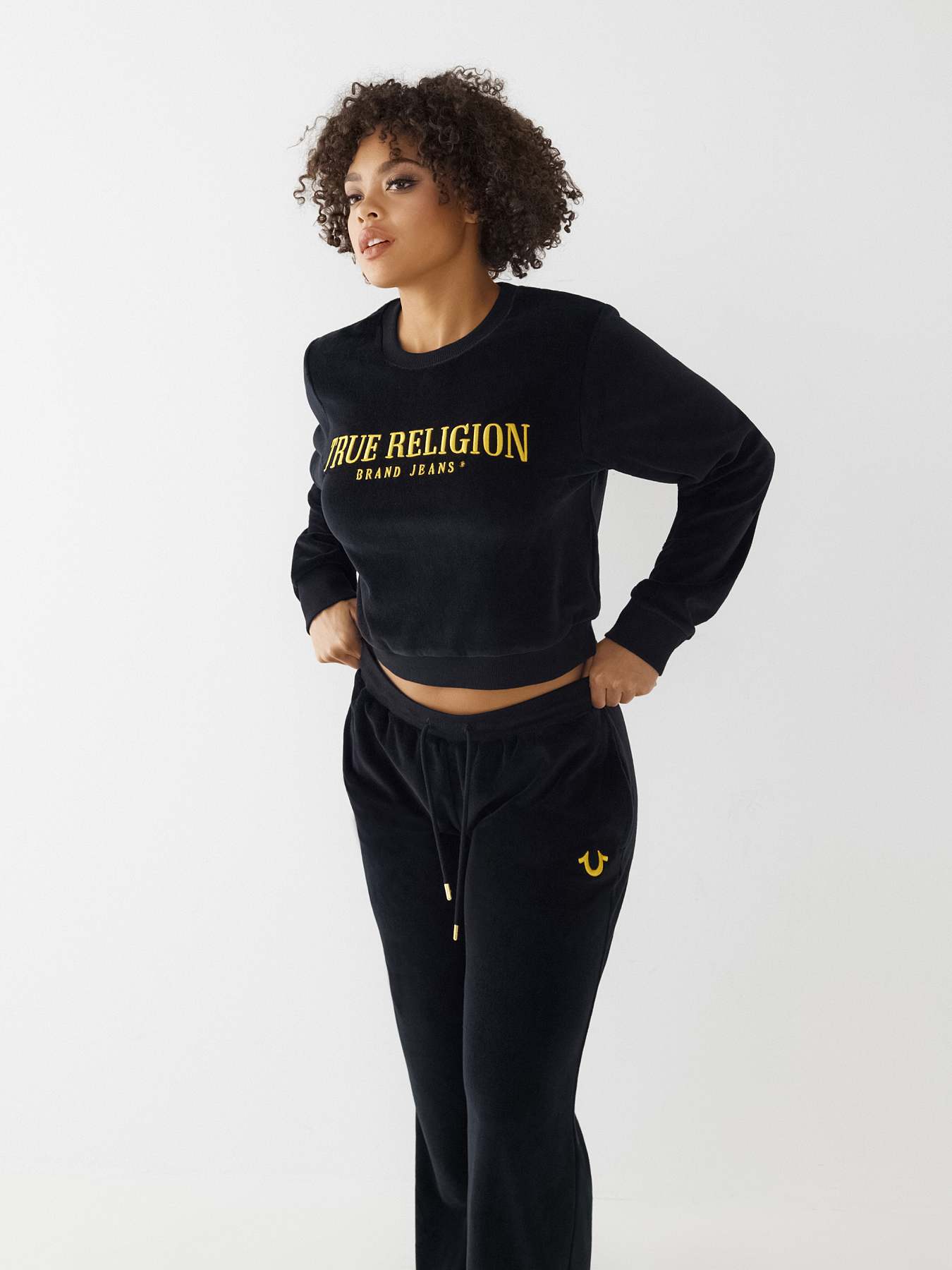 VELOUR LOGO SWEATSHIRT | True Religion