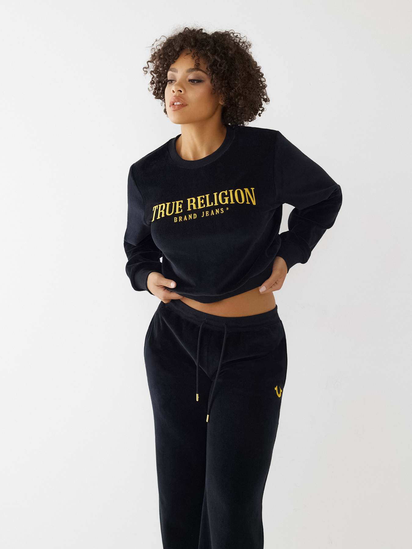 VELOUR LOGO SWEATSHIRT | True Religion